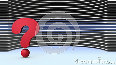 Question Mark Spinning on Stage. it is a Concept Video Showing ...