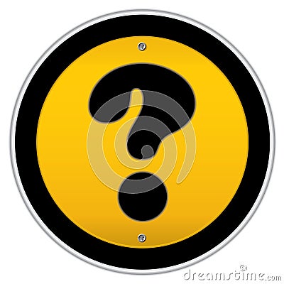 Question Mark Traffic Sign Cartoon Vector | CartoonDealer.com #11184905