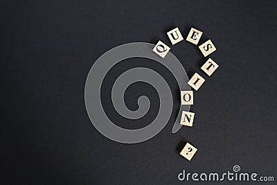 Question Mark Word Tiles Arranged Forming Bigger Question Mark Stock ...