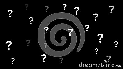 Question Marks Background, Seamless Looping Animation with Alpha ...