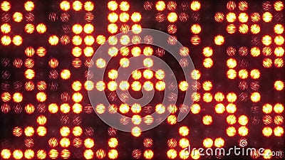 Quick Random Flash of Lights in the Wall of Light Stock Footage - Video ...