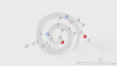 Quinine Molecule 3d, Molecular Structure, Ball And Stick Model ...