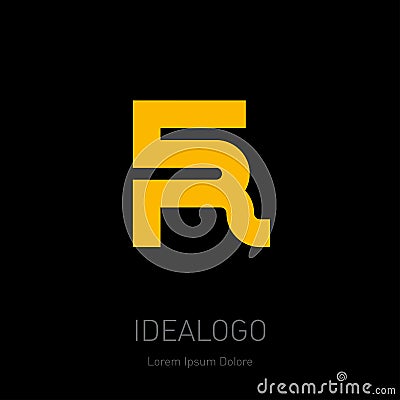 5 And R Logo. 5R - Vector Design Element Or Icon. Monogram Logotype ...