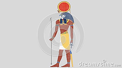 Ra Egiziano Di Dio Di Sun in Alpha Channel Stock Footage - Video di ...