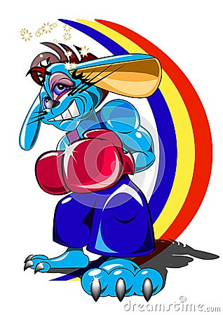 Rabbit Boxer Stock Photo - Image: 14805090