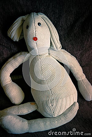 Rabbit Toy Cloth Handmade Stock Image | CartoonDealer.com #51261355