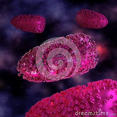 Rabies Cell - In Fluid Royalty-Free Stock Photo | CartoonDealer.com ...