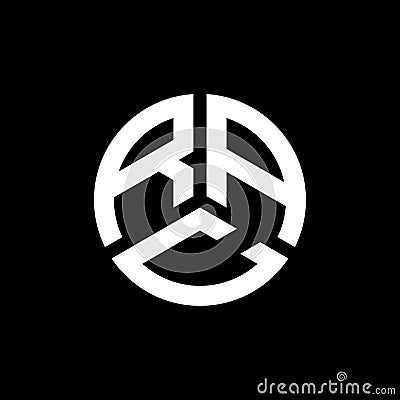 RAC Letter Logo Design On Black Background. RAC Creative Initials ...