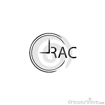 RAC Letter Logo Design On White Background. RAC Creative Initials ...