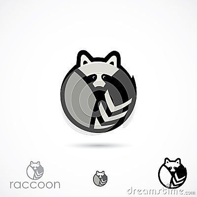 Raccoon Symbol Vector Illustration | CartoonDealer.com #28961040