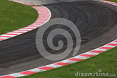 Race Track Curve Road Stock Photo - Image: 56294867