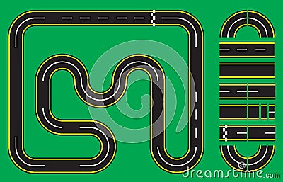 Racetrack Setup Stock Vector - Image: 66844969