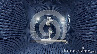 Testing a of a Radar in an Anechoic Chamber Stock Footage - Video of ...
