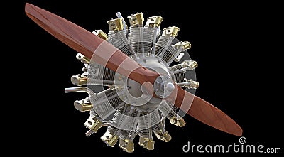 Radial Engine And Propeller Stock Images - Image: 35279064