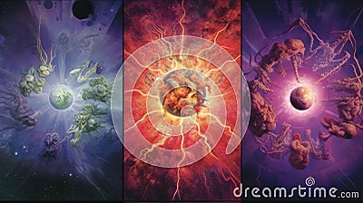 Radiation-induced Mutations. Illustrations Showcase The Impact Of ...