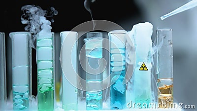 Radioactive Liquid Dripped into Substance Emitting Smoke, Weapons ...