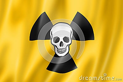 Radioactive Nuclear Symbol Death Flag Royalty-Free Stock Photo ...