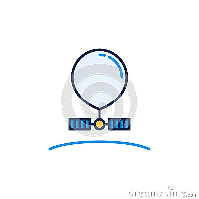 Radiosonde Vector Solar Powered Weather Balloon Concept Colored Icon ...