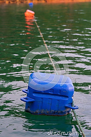 Raft A Flat Buoyant Structure Of Plastic Box Used As A Floating ...