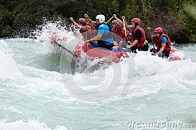 Extreme Whitewater Rafting editorial photography. Image of zealand ...
