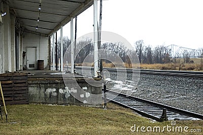 Railroad Dock Stock Photo - Image: 51002308