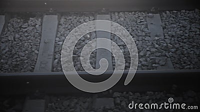 Railroad Tracks Moving Fast Stock Video - Video of stones, destination ...