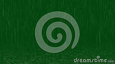 Rain Animation Green Screen Video Stock Footage - Video of rainfall ...