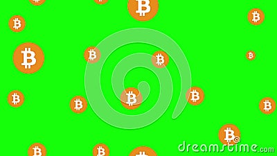 Rain of Bitcoin on the Green Screen Backdrop 4K Animation Wallpaper ...