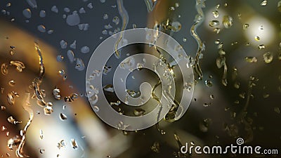 Rain on window animation stock video. Video of black - 135869417