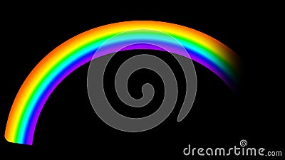 Rainbow with Alpha Channel - Simple Stock Video - Video of element ...