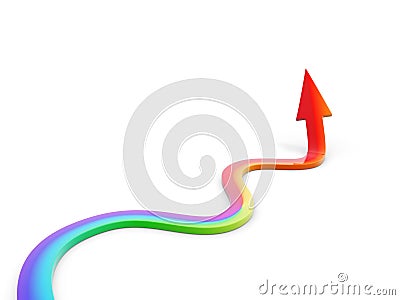 Rainbow Arrow Royalty Free Stock Photography - Image: 24819867