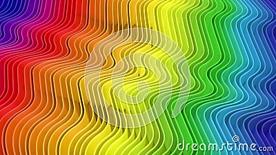 Rainbow Colored Wavy Background Loop Wide Shot Stock Video - Video of ...