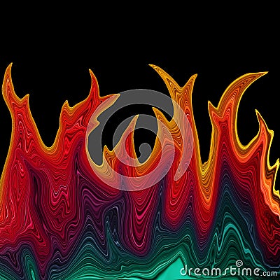 Rainbow Flames Royalty Free Stock Photography - Image: 4845347