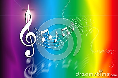 Rainbow Music Royalty Free Stock Photo - Image: 17365885