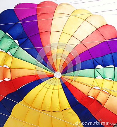 Rainbow Parachute Stock Photo - Image: 45967618