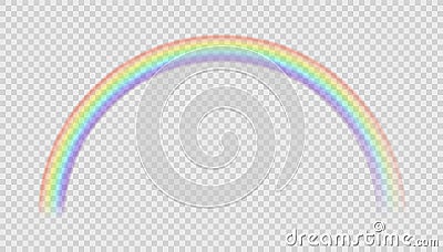 Rainbow. Realistic Natural Effect After Rain. Multicolor Reflection ...