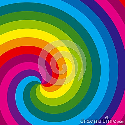 Rainbow Swirl Background. Vector. | CartoonDealer.com #7777031