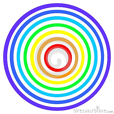 Rainbow Target Stock Photography | CartoonDealer.com #13675790