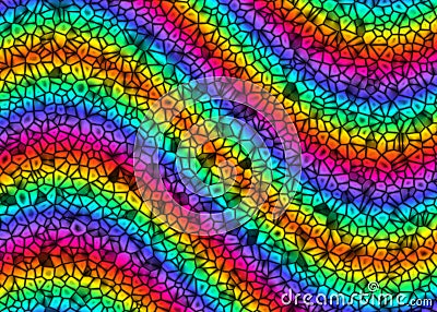 Rainbow Tiles stock illustration. Illustration of colorful - 5559409