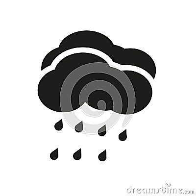 Rainfall Icon. Trendy Rainfall Logo Concept On White Background Cartoon ...