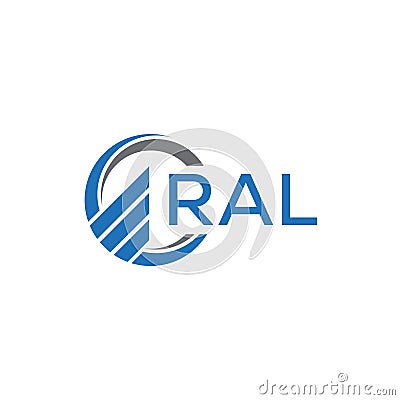 RAL Abstract Technology Logo Design On White Background. RAL Creative ...