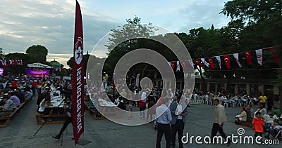 Ramadan Celebration in Istanbul on Sultanahmet Square Stock Video ...