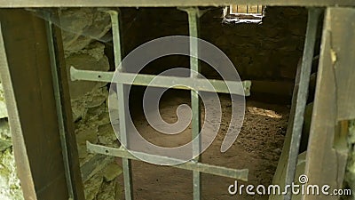 Ramshackle Stone Ancient Prison Stock Footage - Video of lattice, jail ...