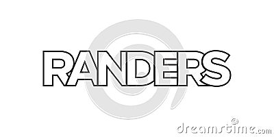 Randers In The Denmark Emblem. The Design Features A Geometric Style ...