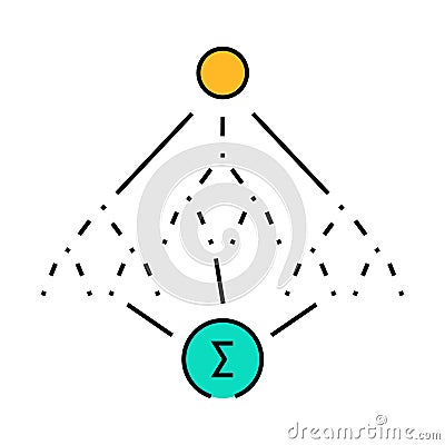 Random Forest Algorithm Icon Color Illustration | CartoonDealer.com #339175408