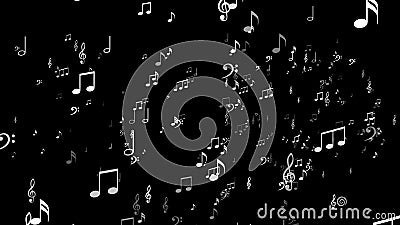 Random Music Note Explosion, Animation, Rendering, Background, Loop ...