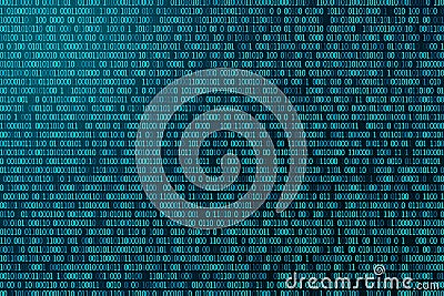 Random Numbers Grid Glow Digital Computer Technology Information ...