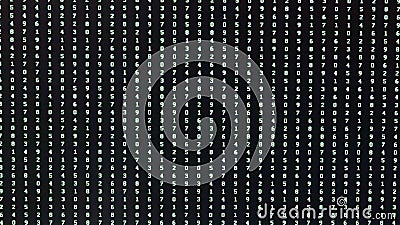 Random Sequence of Numbers on the Computer Screen during an Attempt ...