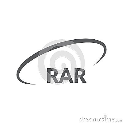 RAR Letter Logo Design On White Background. Creative Modern RAR Letter ...