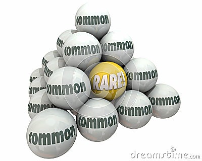 Rare Vs Common Rarity Value Ball Pyramid Royalty-Free Stock Image ...